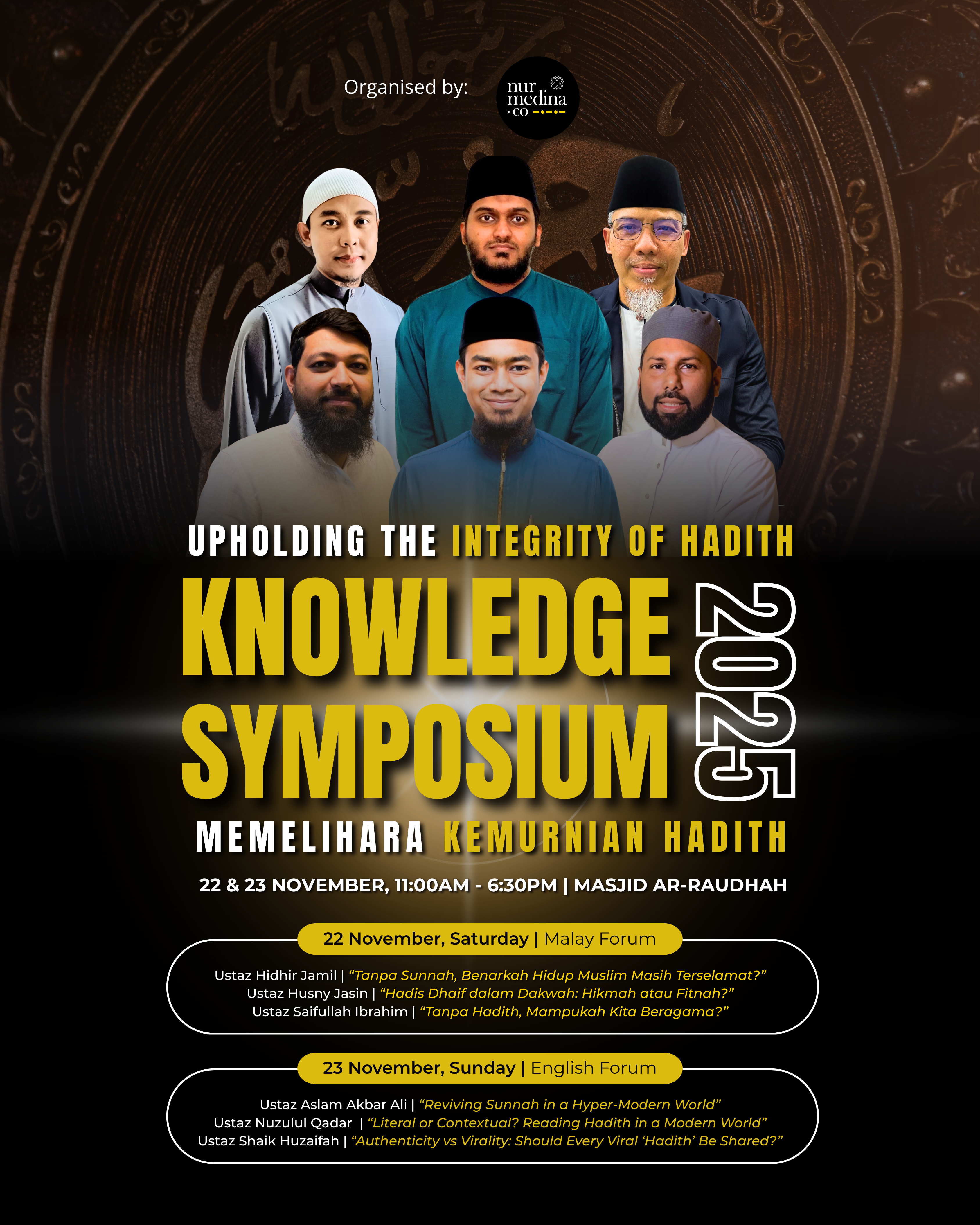 Knowledge Symposium 2025 : Upholding the Integrity of Hadith – nurmedina.co